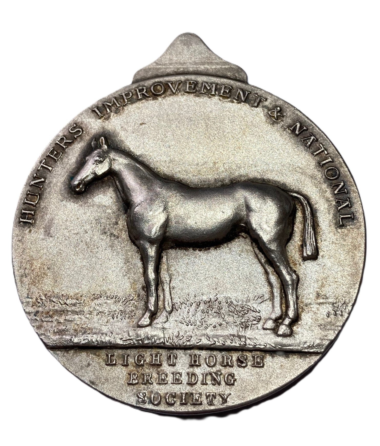 1957 LIGHT HORSE BREEDING SOCIETY silver award medal BEST RIDDEN HUNTER ...