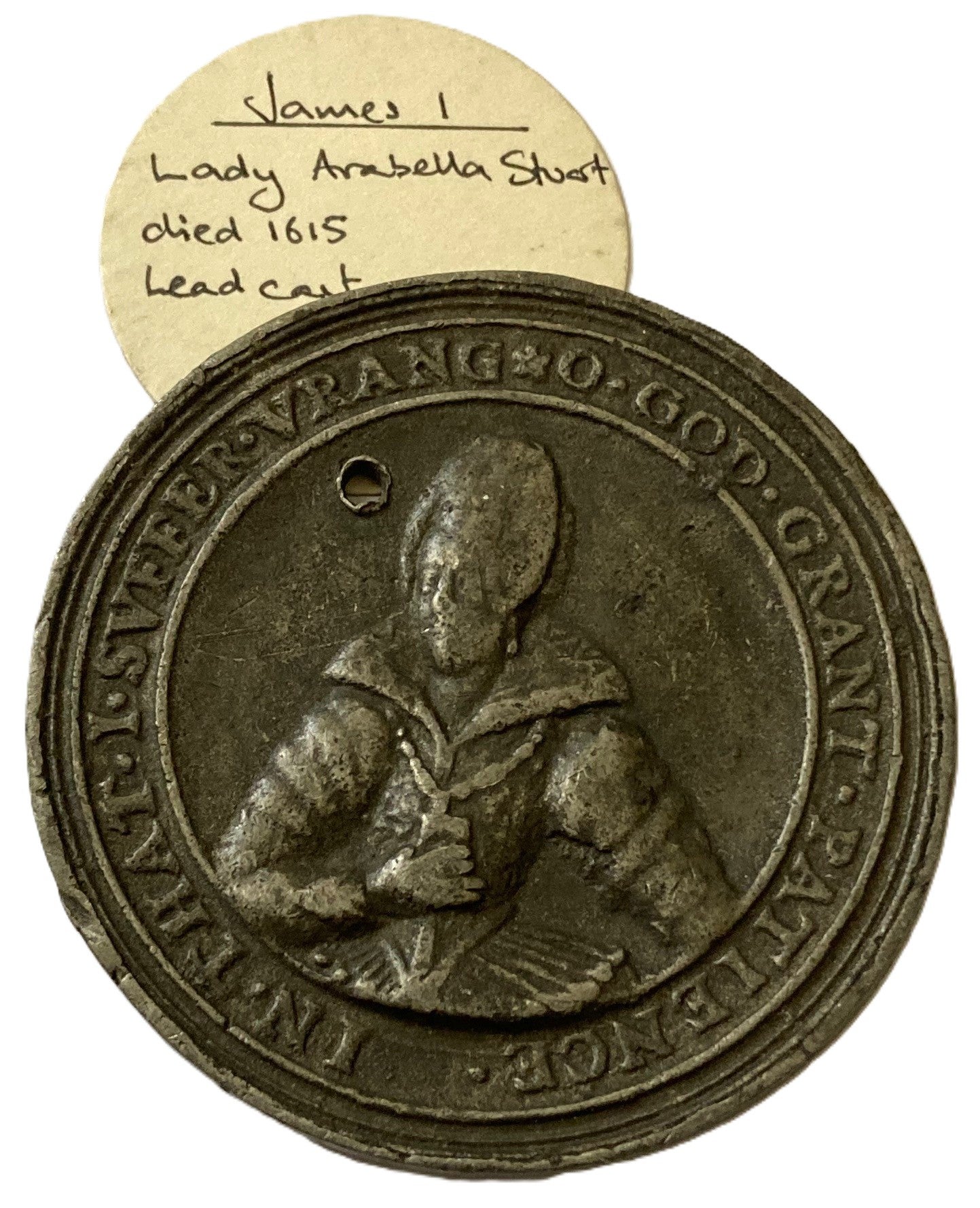 James I circa 1615 LADY ARABELLA STUART cast lead PROTEST PORTRAIT ...